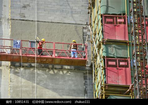 建筑施工吊篮高清图片下载 红动中国