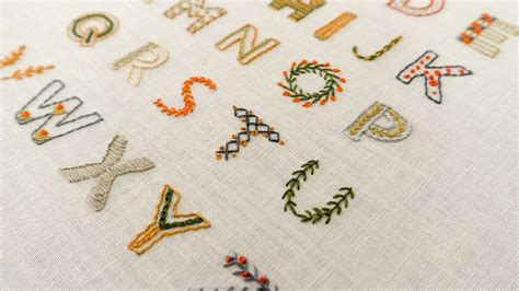 26 Hand Embroidery Letters For Beginners Top Stitches In Hand