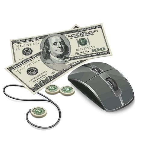 Computermouseandonehundreddollar Vetor Premium Gerado Com Ia