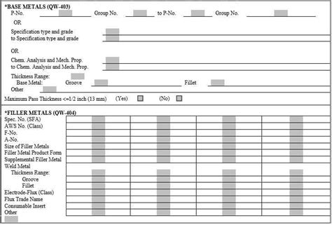 Welding Procedure Specification Sample A Practical Guide For Welders