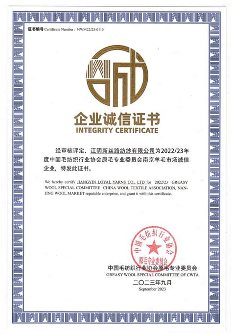 Integrity Certificate China Hand Dyed Yarn Production Supplier