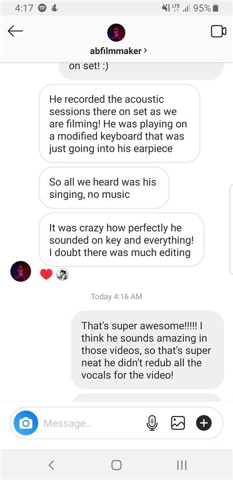 Chatted With The Guy Who Did The Bts For The Acoustic Videos And Music