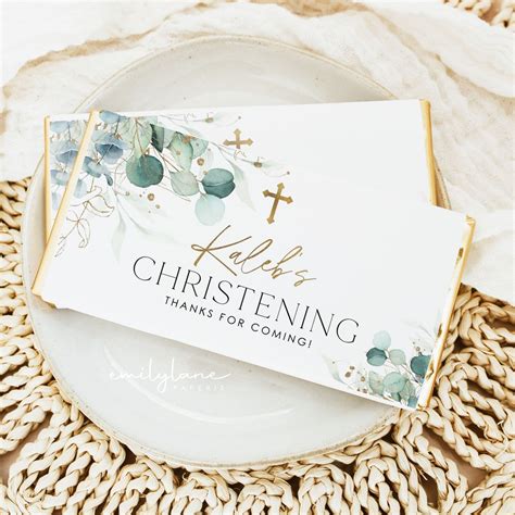 Baptism Chocolate Bar Wrapper Template Printable Candy Bar Wrapper