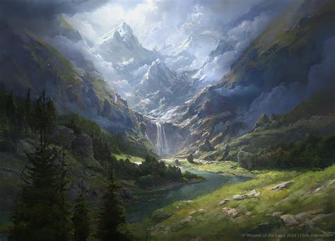 Wooded Foothills By Chris Ostrowski Rimaginarywildlands