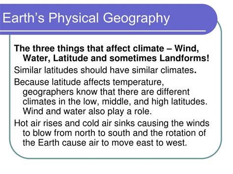 Ppt Earths Physical Geography Powerpoint Presentation Free Download