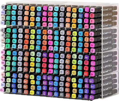 256 Markers Acrylic Marker Organizer Clear Pencil Holder Markers