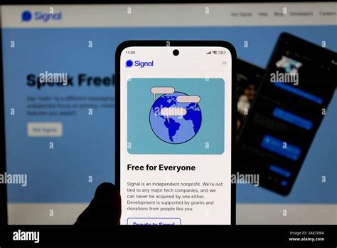 American Open Source Encrypted Messaging Service Signal App On Mobile