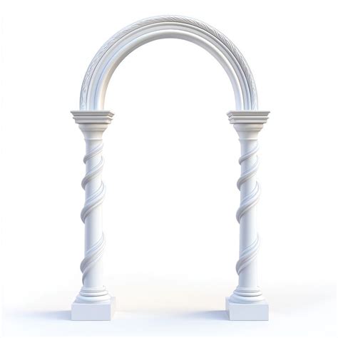 Rectangular Arch Architecture Elegant Columns Free Photo Illustration