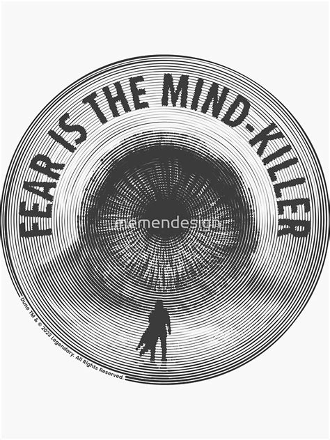 Dune The Sandworm Fear Is The Mind Killer Sticker For Sale By