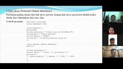 Tugas Kelompok 5 Contoh Program Penerapan Teori Inheritance Dan