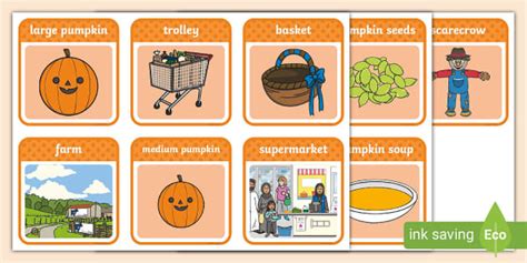 Pumpkin Patch Flash Cards Professor Feito Twinkl