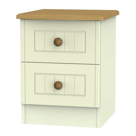 Brambly Cottage Fully Assembled Saxena 2 Drawer Bedside Table Wayfair