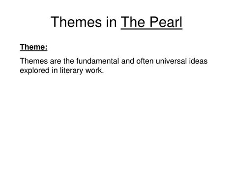 Ppt The Pearl Powerpoint Presentation Free Download Id 3899072