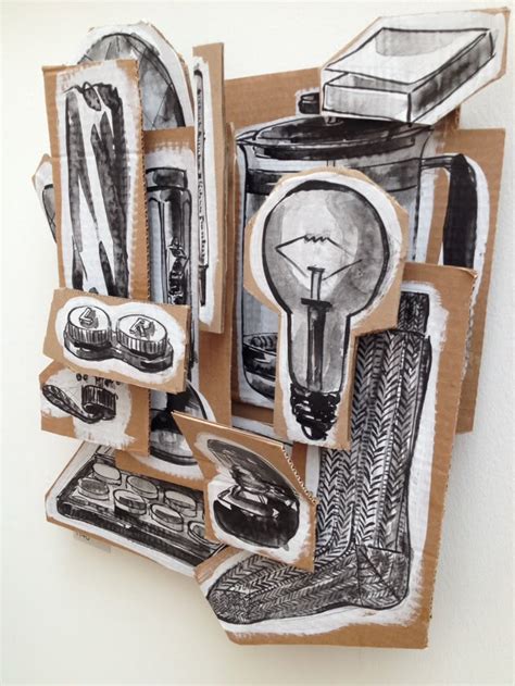 Assemblage Sculpture Cardboard