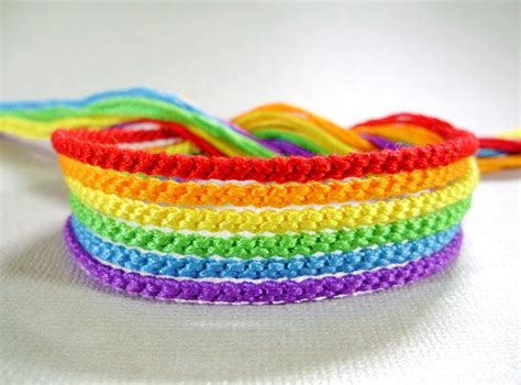 Friendship Bracelet Pattern Rainbow