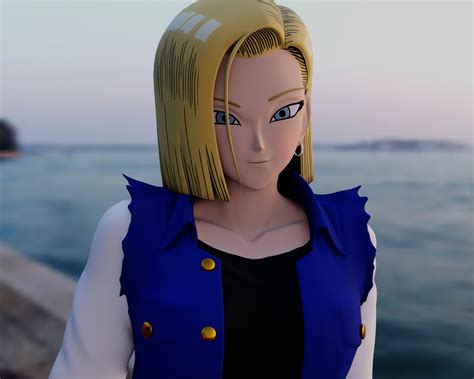 Android 18 Model 3d Blender Dragon Ball Cgtrader