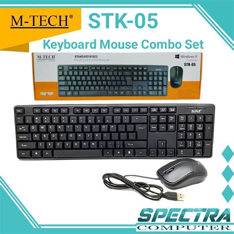 M Tech Stk 05 เมาส์คีย์บอร์ด Usb Mtech Stk 05 Combo Pack Shopee