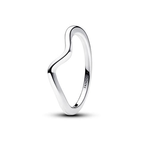 Pandora Polished Wave Ring Pandora Jewellery From T And Wrap Uk