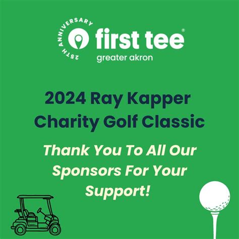 2024 Ray Kapper Charity Golf Classic First Tee Greater Akron