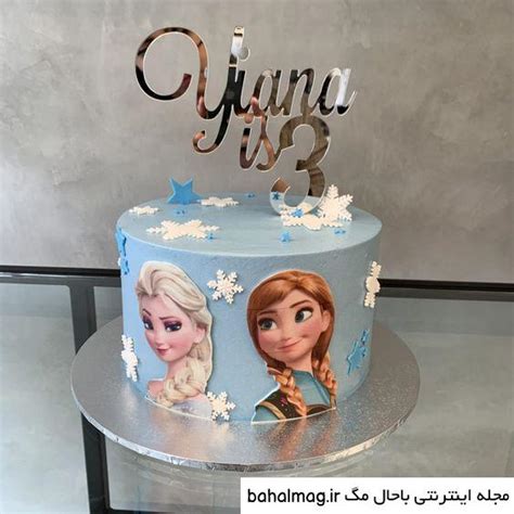 عکس کیک تولد دخترانه آنا السا ️ بهترین تصاویر