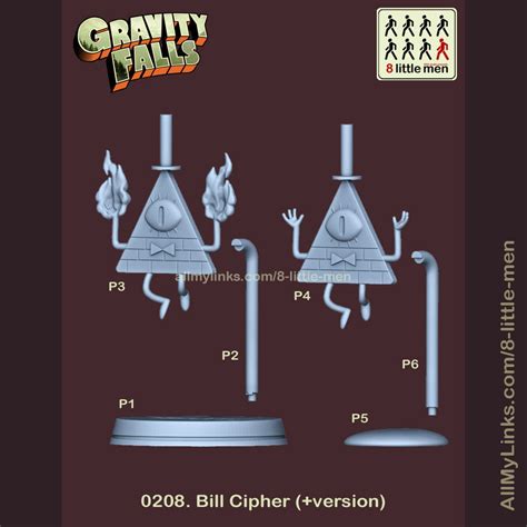 0208 Bill Cipher From Gravity Falls 3d Model 3d Printable Cgtrader