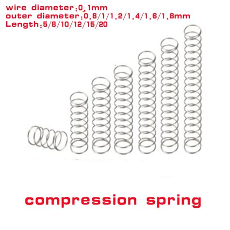 20pcslot Wire Diameter 01mm Outer Diameter 08mm To 2mm Small