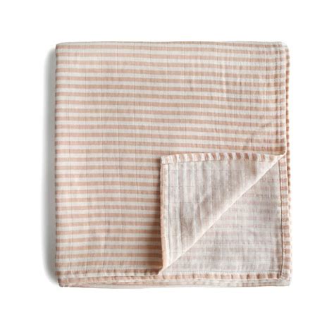 Muslin Swaddle Blanket Organic Cotton Mushie Freddie And Millie Toys