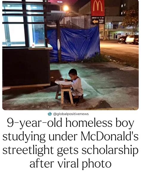 Daniel Cabrera A Third Grader In The Philippines Was Photographed Doing His Homework On A
