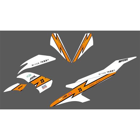 Jual Striping Transparan Aerox Old Nvx 155 Custom Desain Liberty Walk