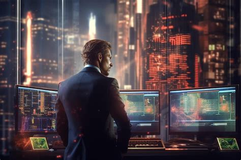 Premium Ai Image Business Investment And Metaverse Ai Artificial