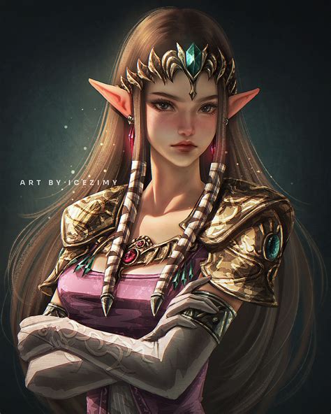 Artstation Princess Zelda Portrait Commission