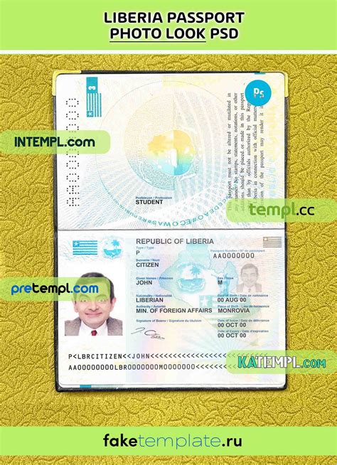 Australian Passport Psd Files Editable Scan And Photo Realistic Look