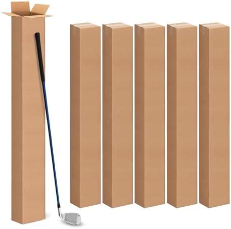 6x6x48 Inch Tall Corrugated Cardboard Boxes 5 Pack 6l X 6
