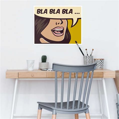 Poster Bla Bla Bla 40x50 Reinders Reindersshop
