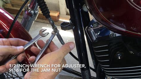 Harley Davidson Clutch Cable Adj Youtube