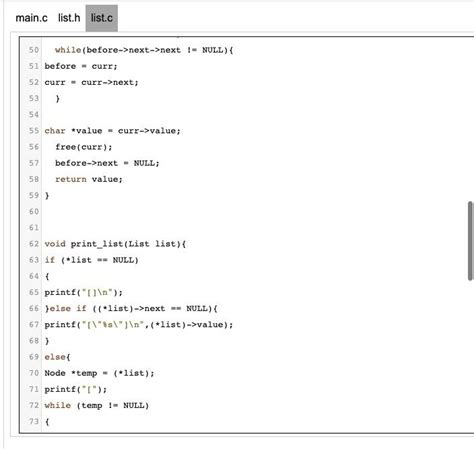 Solved Implement A Linked List In C This Is Part 10 In A