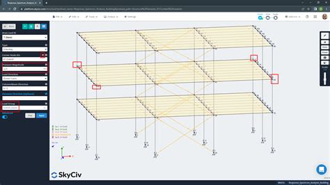 Response Spectrum Analysis A Building Example Skyciv Engineering