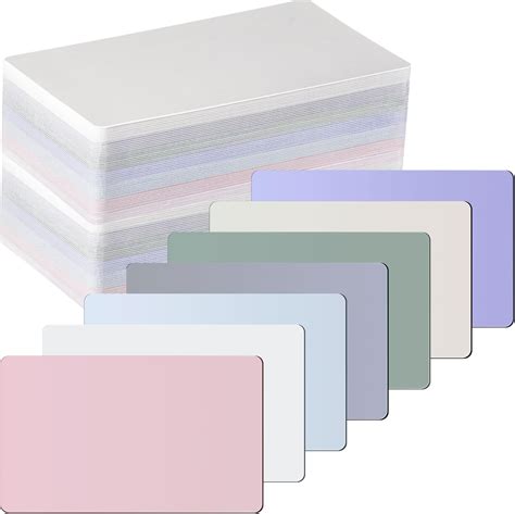 Harloon 100 Pcs Dry Erase Index Cards 3 X 5 Inch Laminated