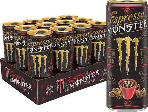 Monster Espresso Confezione Da 12 X 250 Ml Bibita Al Caffè Amazon