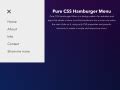 Responsive Hamburger Menu CSS Only CodeHim