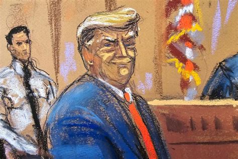 Trump Trial Sketch Artists Catch The Former Presidents Many Courtroom