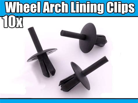 10x Wheel Arch Lining Trim Clips Fastener 5mm Hole Bmw Vw Audi Skoda