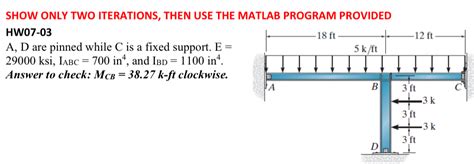 Solved Show Only Two Iterations Then Use The Matlab Program