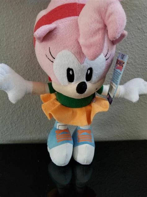Sonic The Hedgehog Amy Rose Pink Plush Doll Sega Pms Rare Uk Edition New 1909870942