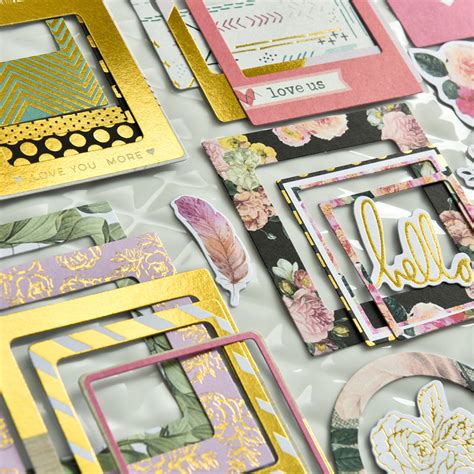 30pcs Photo Frames Colorful Cardstock Die Cuts For Grandado