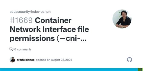 Container Network Interface File Permissions Cni Conf Dir · Issue 1669 · Aquasecuritykube