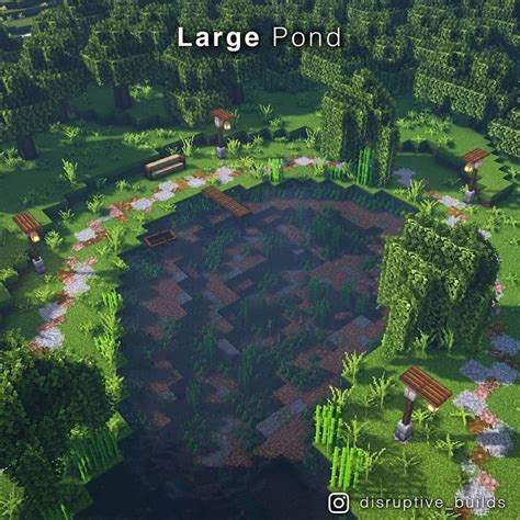 Cool Pond Surrounded By Trees And Bushes