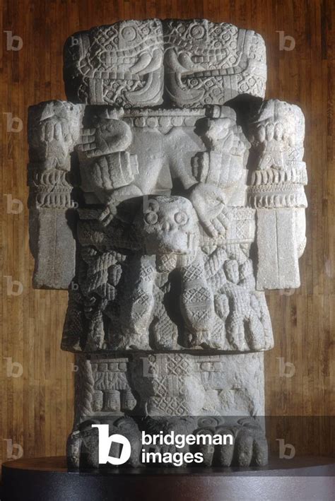 Image Of Colossal Statue Of The Goddess Coatlicue Stone By Aztec