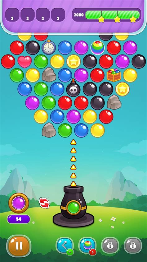 Bubble Shooter Game Ui Design Behance In 2025 Game Ui Design