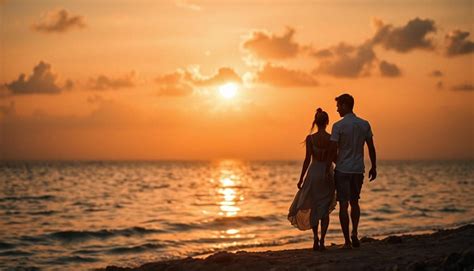 Download Couple Beach Sunset Royalty Free Stock Illustration Image